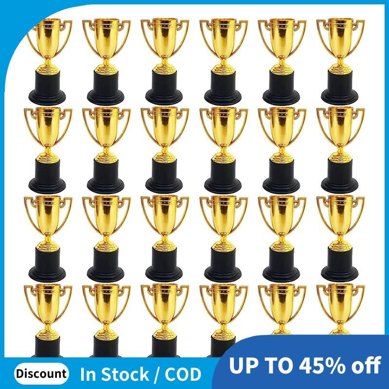 Best Sell 24 Piece Mini Trophy for Kids Awards Plastic Gold Award ...