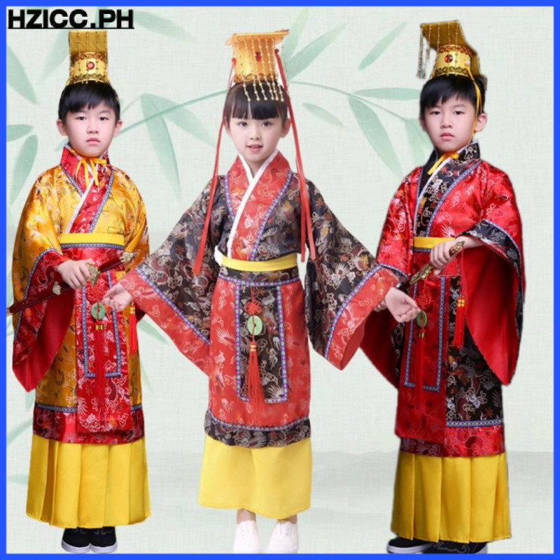 [Ready Stock] Children's Ancient Costume Emperor Dragon Robe Hanfu ...
