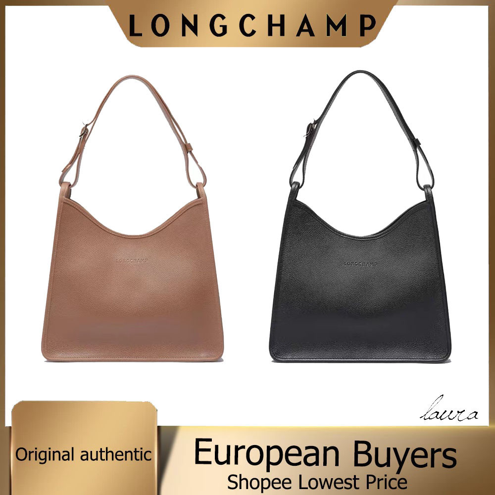 Original authentic/️‍Longchamp/foulonne/hobo/Cowhide material/Underarm ...