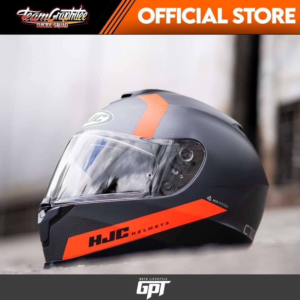HJC HELMET C70 EURA DUAL VISOR | Shopee Philippines