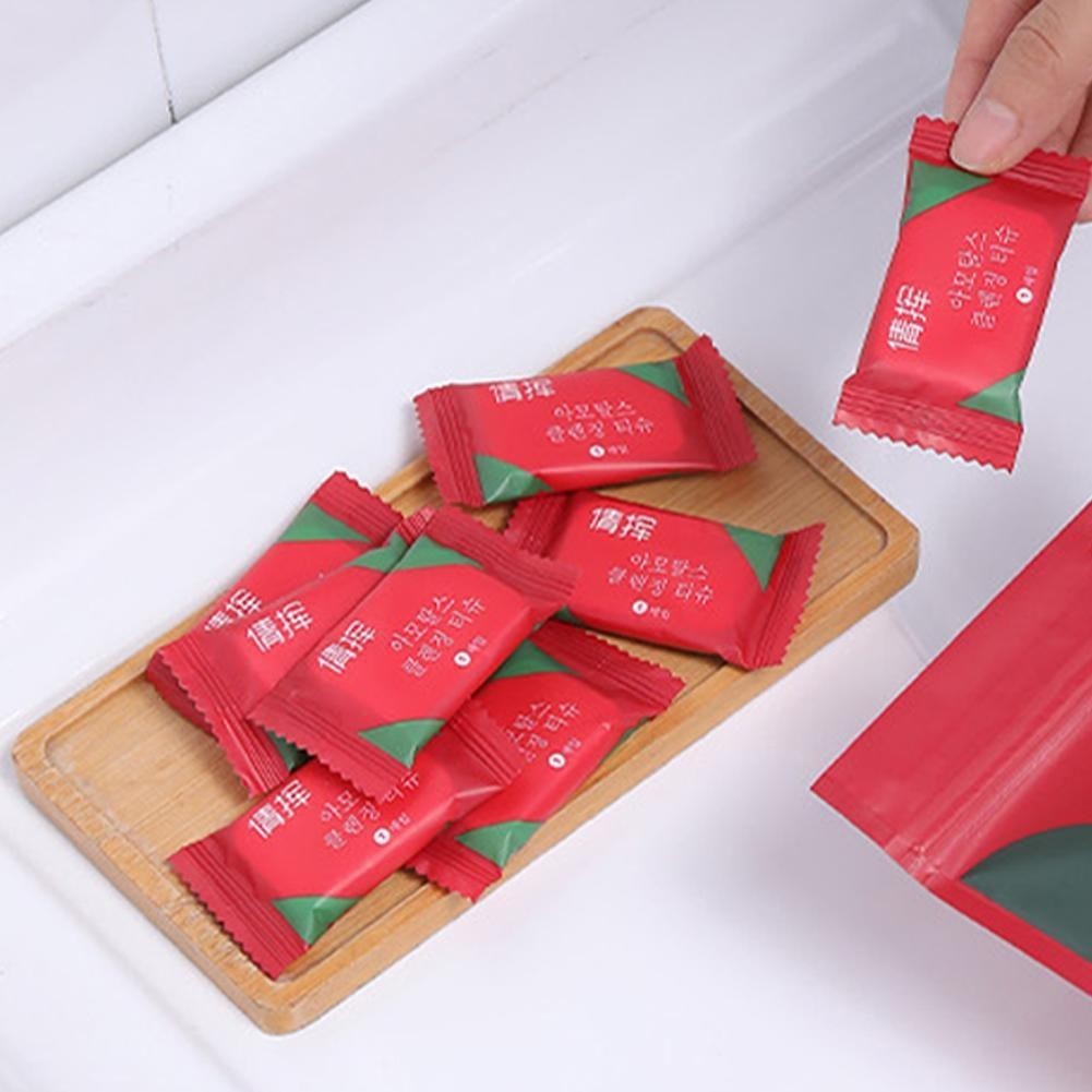 20pcs Compressed Towel Pure Cotton Travel Size Thickened Small Square ...