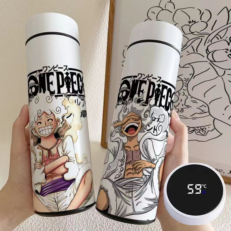 One piece Anime two-dimensional water cup vacuum flask Sun God Nika ...