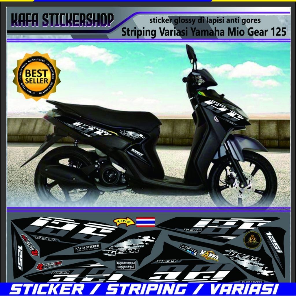 Mio GEAR Striping SETIKER VARIATIONS - Sticker Striping Variations List ...