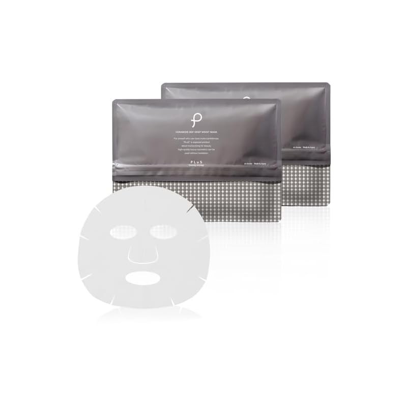 PLuS Sheet Mask Ceramide 3GF Deep Moist Mask Pack Face Mask EGF FGF IGF ...
