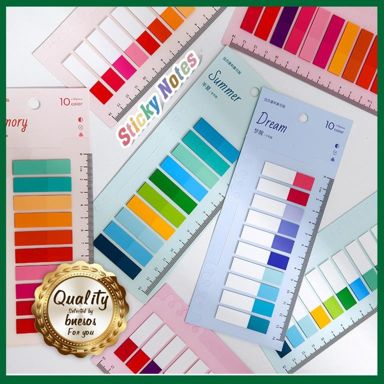 Sticky Notes Flags Tabs Index Book 200 Sheets/Card Binder Notebook ...