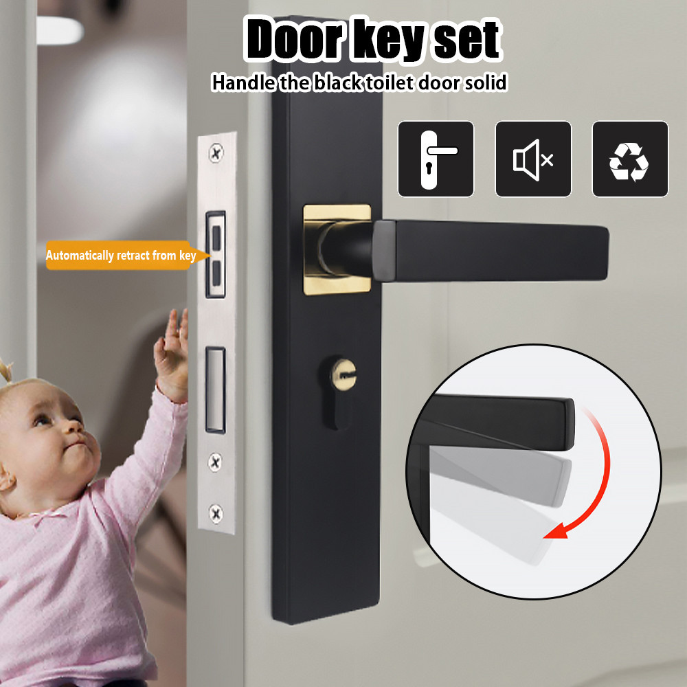 Door knob set Aluminum Door Locks double lock eurpean style High ...