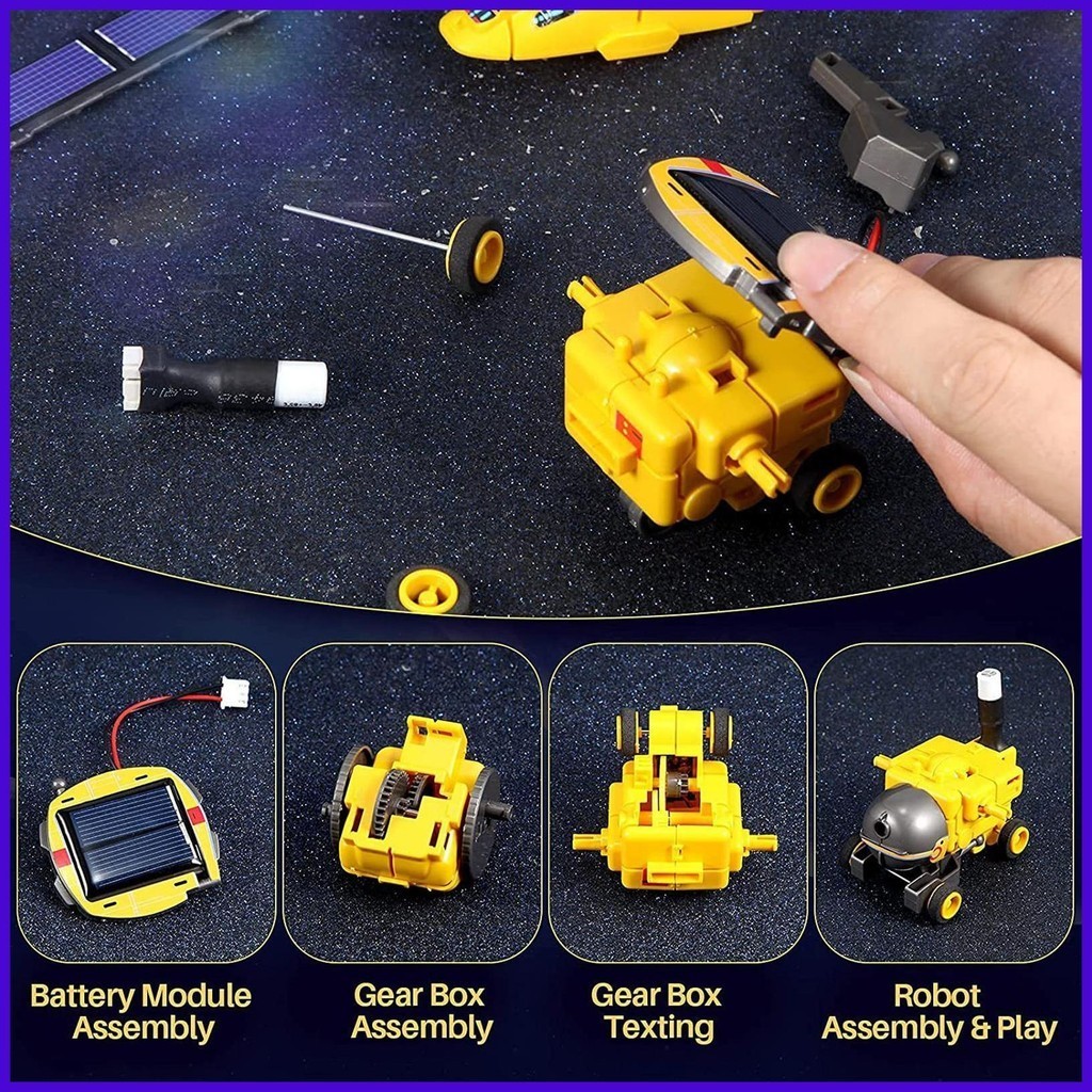 Solar Powered Robot Kit 6 in 1 Solar Powered Robot STEM Projects DIY ...