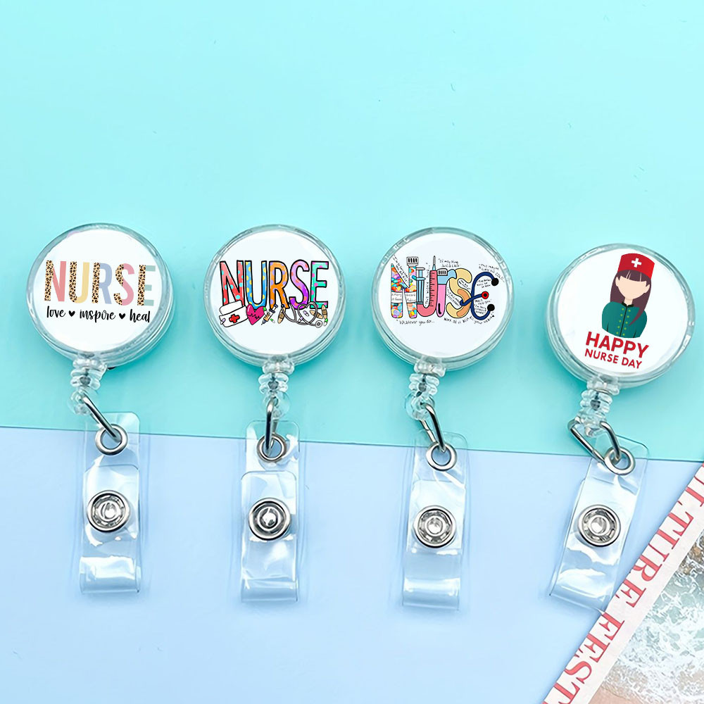 Nurse Design Hospital Medical Workers /staff ID Card Clip Badge Holder ...