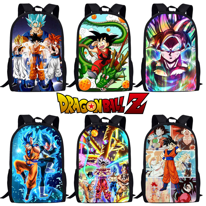 Dragon Ball Backpack Boys and Girls Cartoon Wukong Characters Children ...