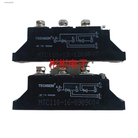 COD☆☢๑MTC110-12-14-16 223F3B MTC110A1600V Taiwan-based TECHSEM dismantling thyristor module ...