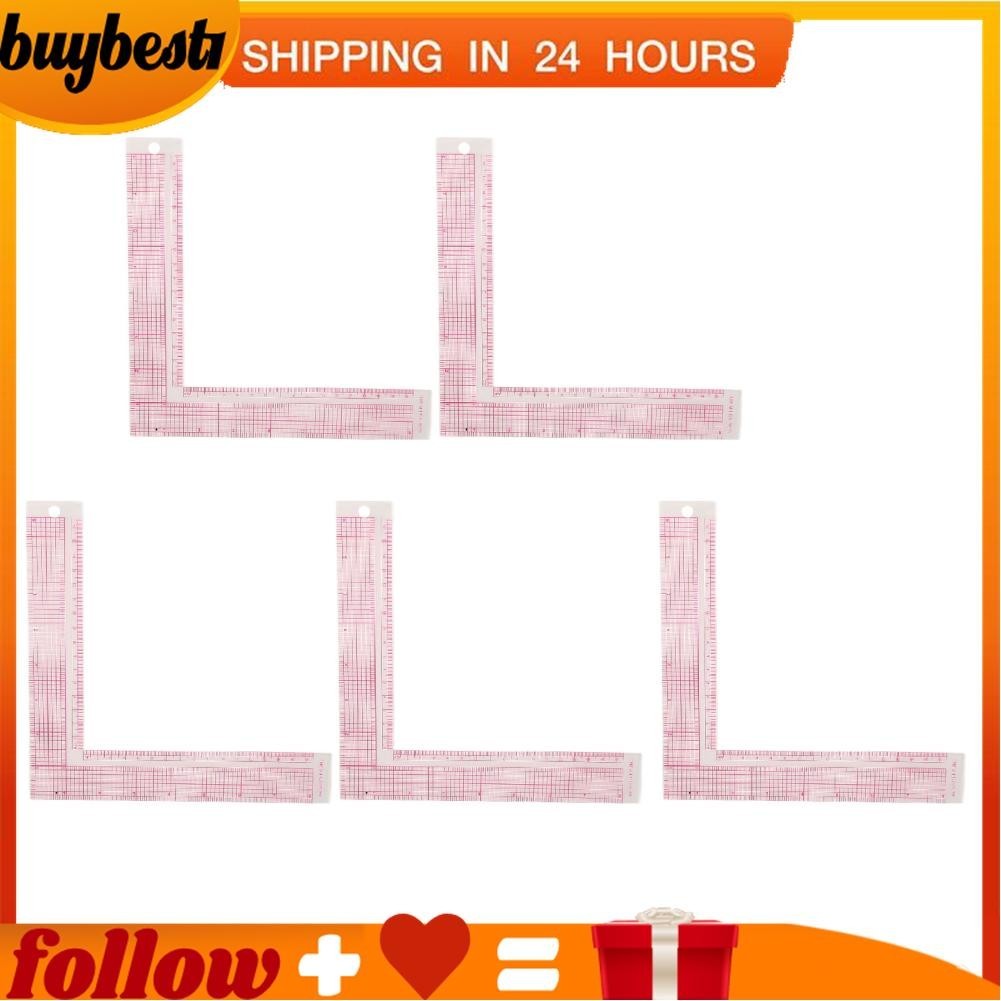 Buybest1 Sewing Measuring Ruler Plastic L Shaped Professional Standard ...