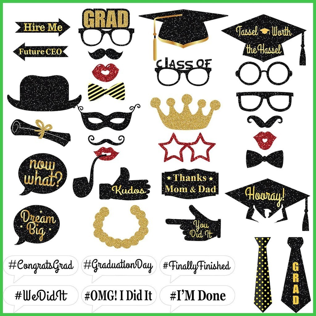 Graduation Photo Booth Props 2022 Graduation Photo Props for Graduation ...