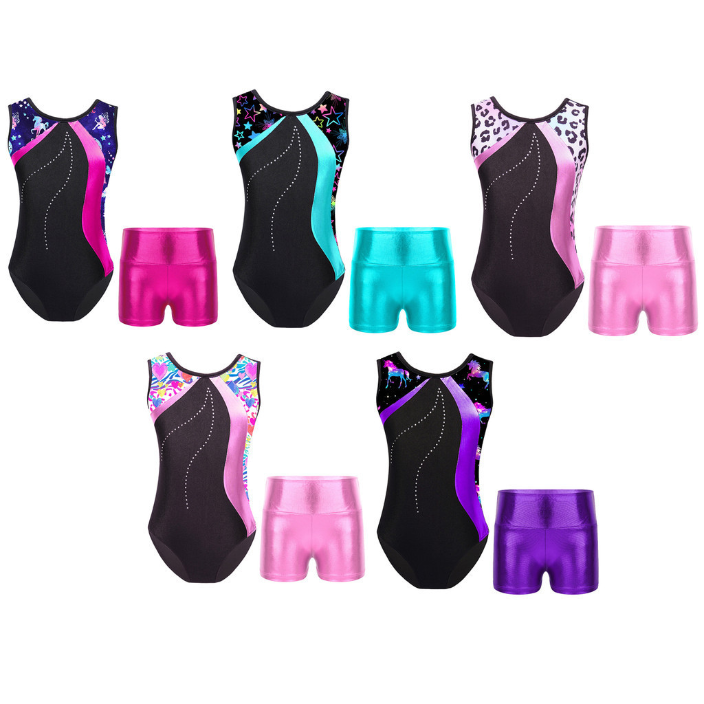 Rswnyirn Gymnastics Leotards for Girls Sparkly Dance Tumbling Outfit ...