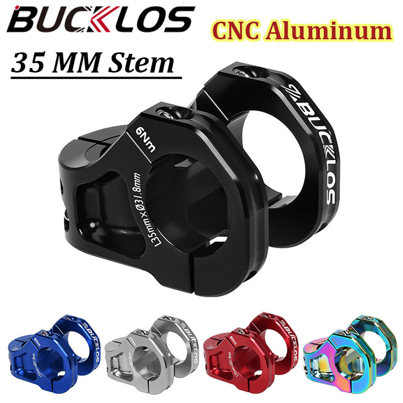BUCKLOS 35mm Bike Stem CNC Aluminium Alloy Short Handle Stem Light ...
