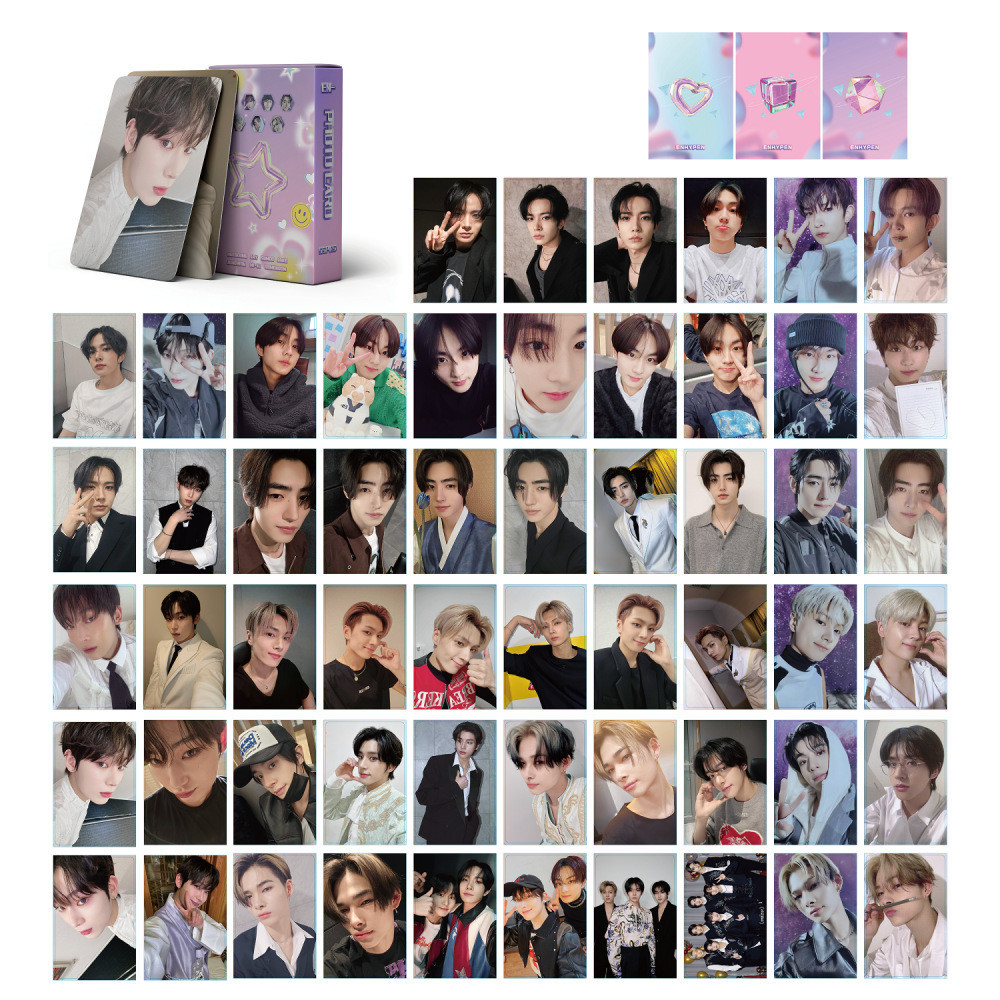 50-119pcs EN Holographic Postcards SUNGHOON HEESEUNG JAKE JAY JUNGWON ...