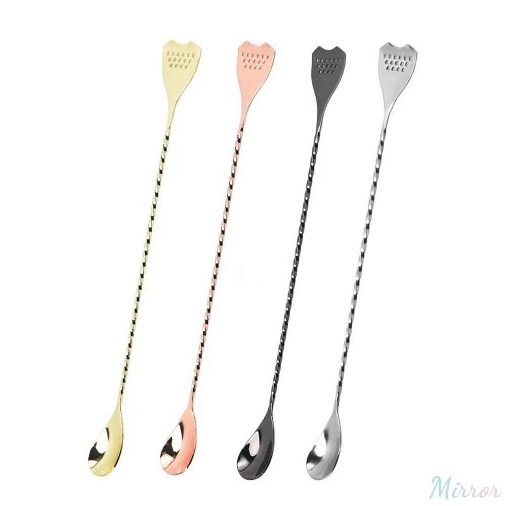 Kitchen Bar Stainless Steel Spoon Kitchen Tools Spiral Handle Wine ...