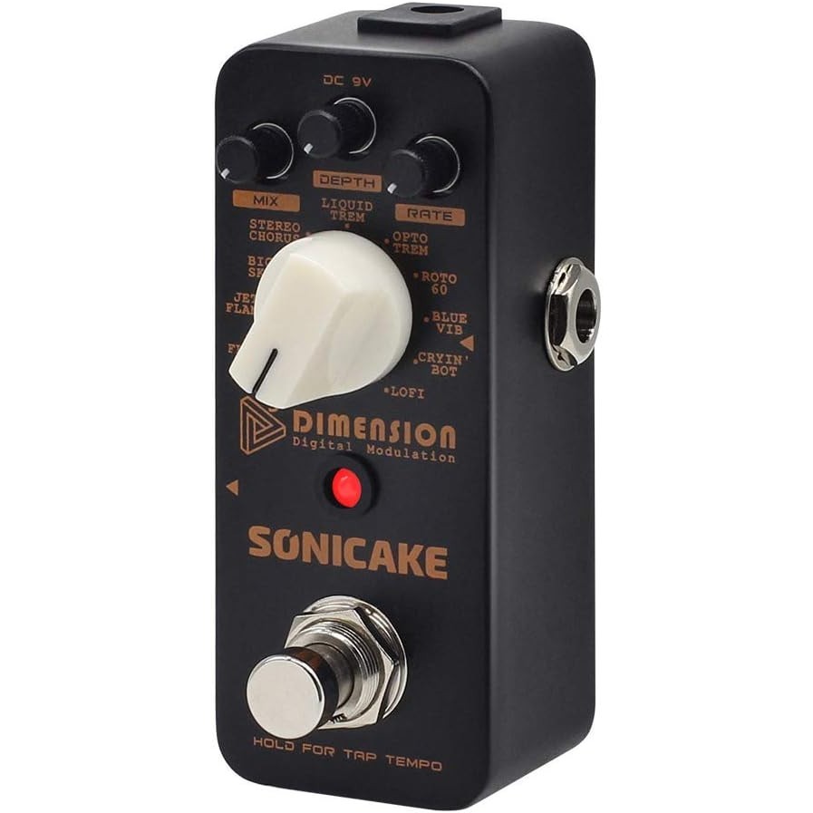 SONICAKE Modulation Pedal Modulation Guitar Pedal Phaser Flanger Chorus ...
