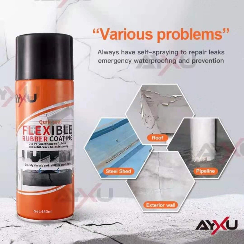 Waterproofing Spray Coating Rubber Coating Spray Repair Sealant For ...
