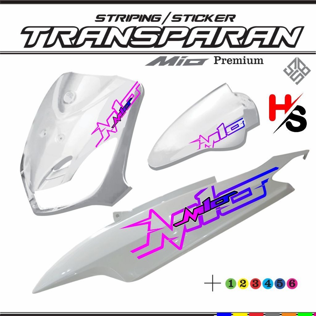 Polet MOTORCYCLE STRIPING / TRANSPARENT STRIPING STICKER YAMAHA MIO OLD ...