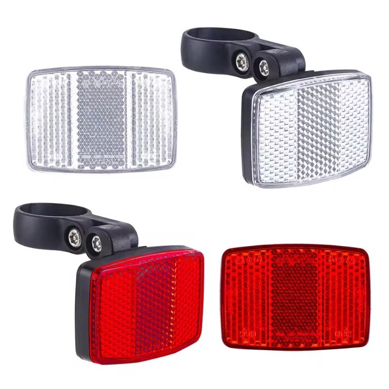 Front Rear Bike Bicycle Reflector Set - Bicycle Plastic Reflector ...