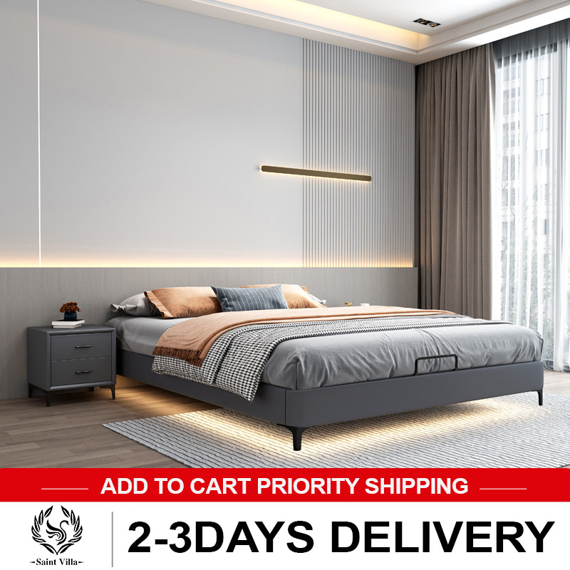 Solid wood bed frame 135/200cm bed frame queen size wooden bed Nordic ...