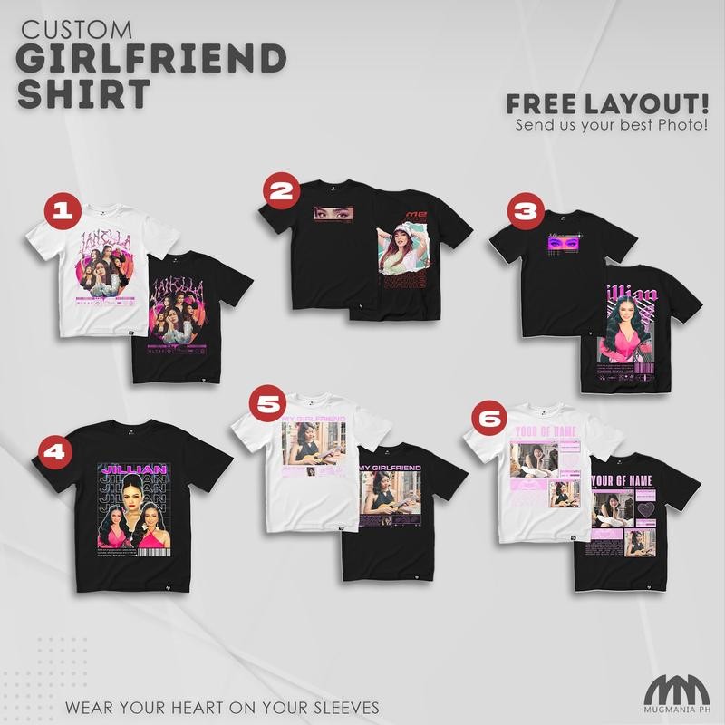 Customized GF Shirt - Girlfriend T-shirt - Mugmania Ph | Shopee Philippines
