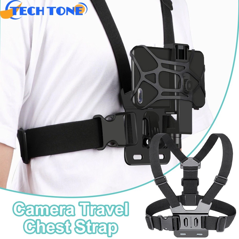 GoPro Chest Harness Holder Phone Chest Strap Mount for VLOG/POV Chest ...