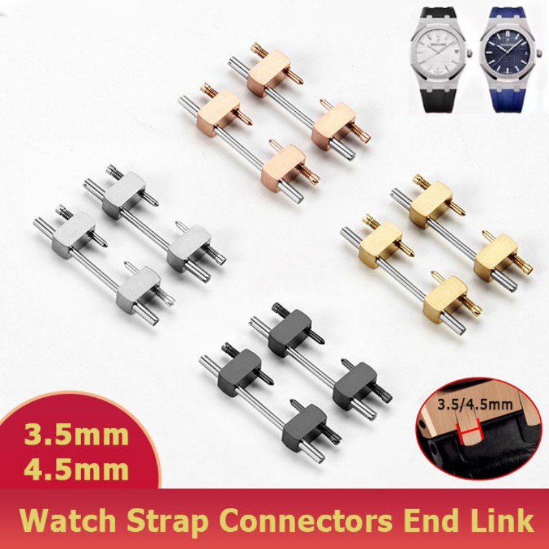 3.5mm 4.5mm Watch Strap Metal Connectors 26/28mm Watchband End Links ...