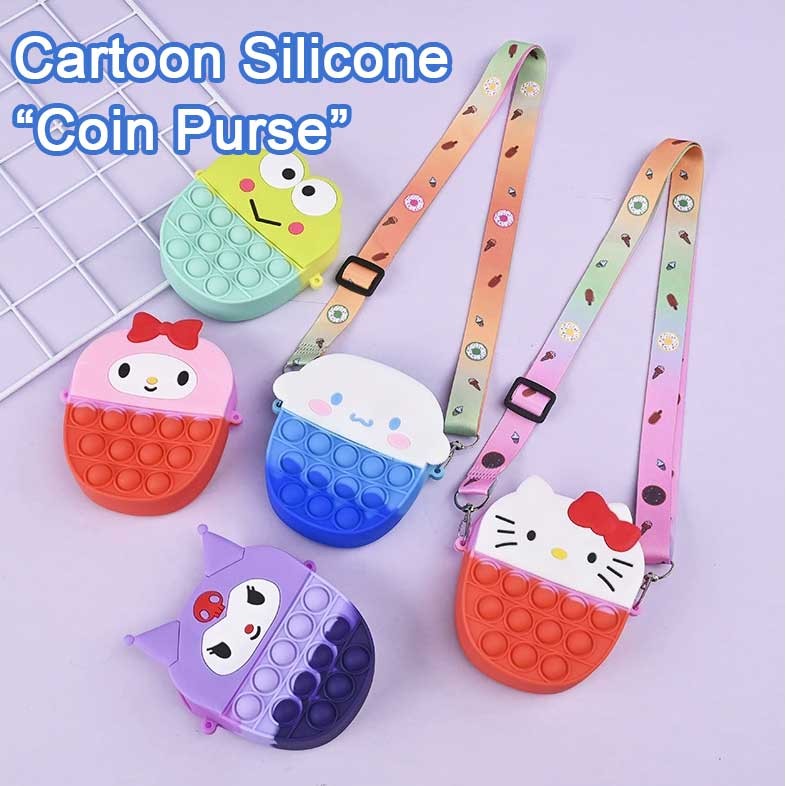 Children's Press Decompression Silicone Coin Purse 2025 Kuromi Rodent ...