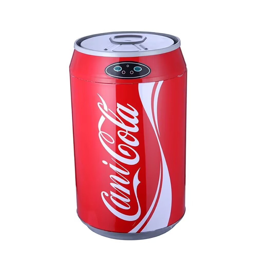 Coca-Cola stainless steel household smart trash can induction with lid ...
