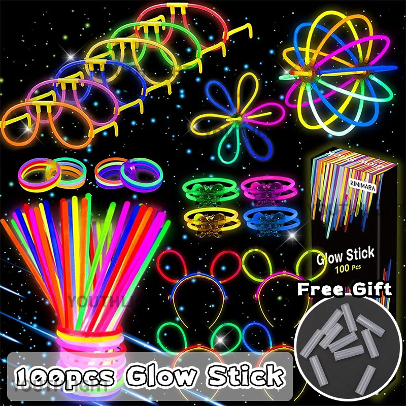200pcs Lightstick Decoration Glow in the dark Hari raya Glow glowing ...