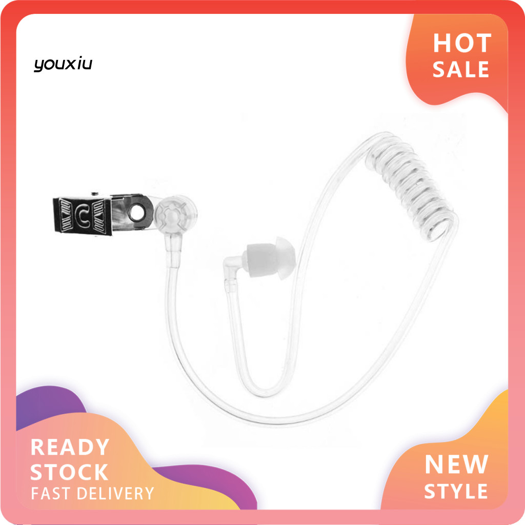 YX Security Guard Earpiece Covert Agent Earpiece with Metal Clip for ...