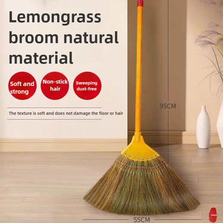 Household broom Miscanthus broom Soft hair broom Plant broom | Shopee ...