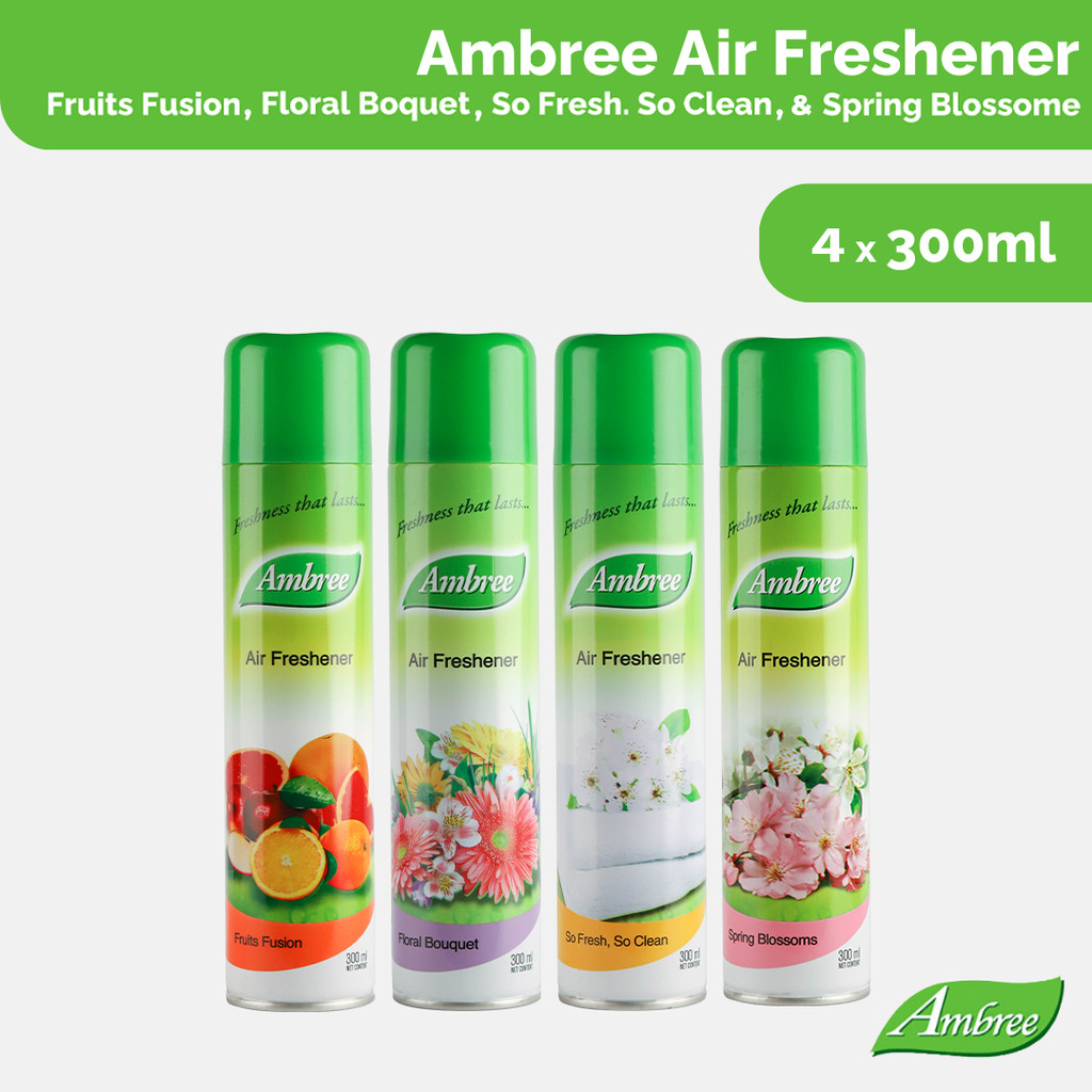 [4pcs] Ambree Air Freshener 300ml Trial Pack | Shopee Philippines