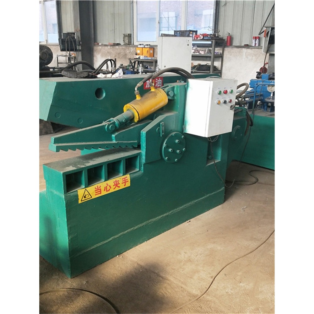 Small Scrap Metal Cutting Machine 30Ton of Scrap Steel Rebar and Iron ...