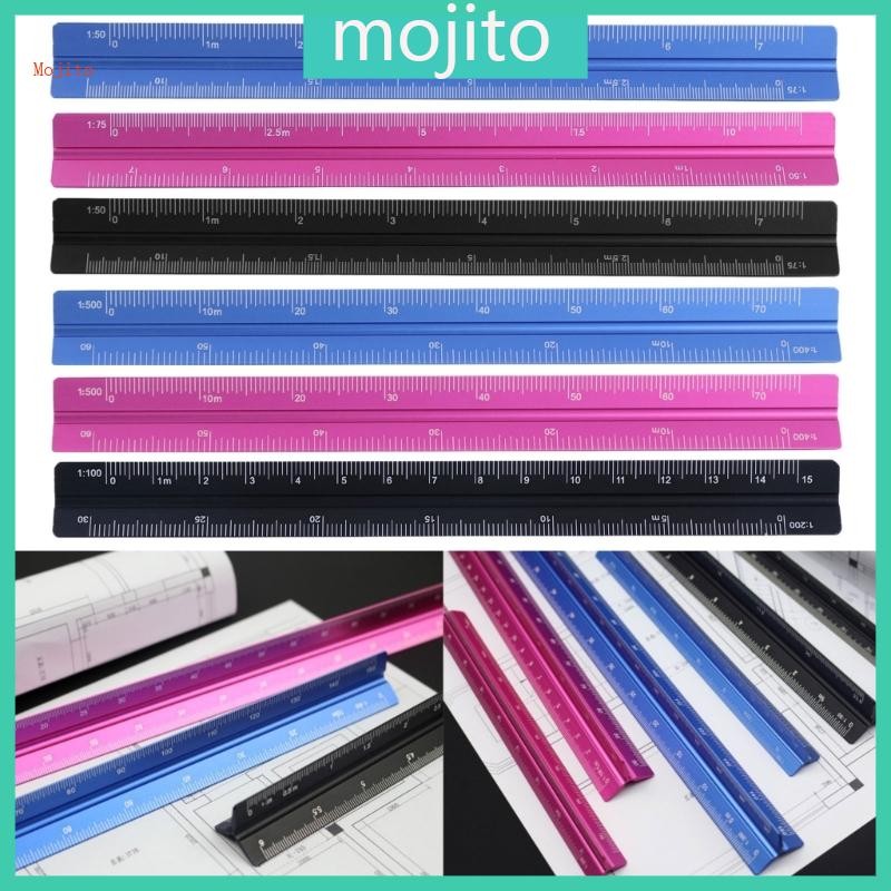 Mojito Triangle Mechanical Drafting Ruler for Students Draftsmen ...