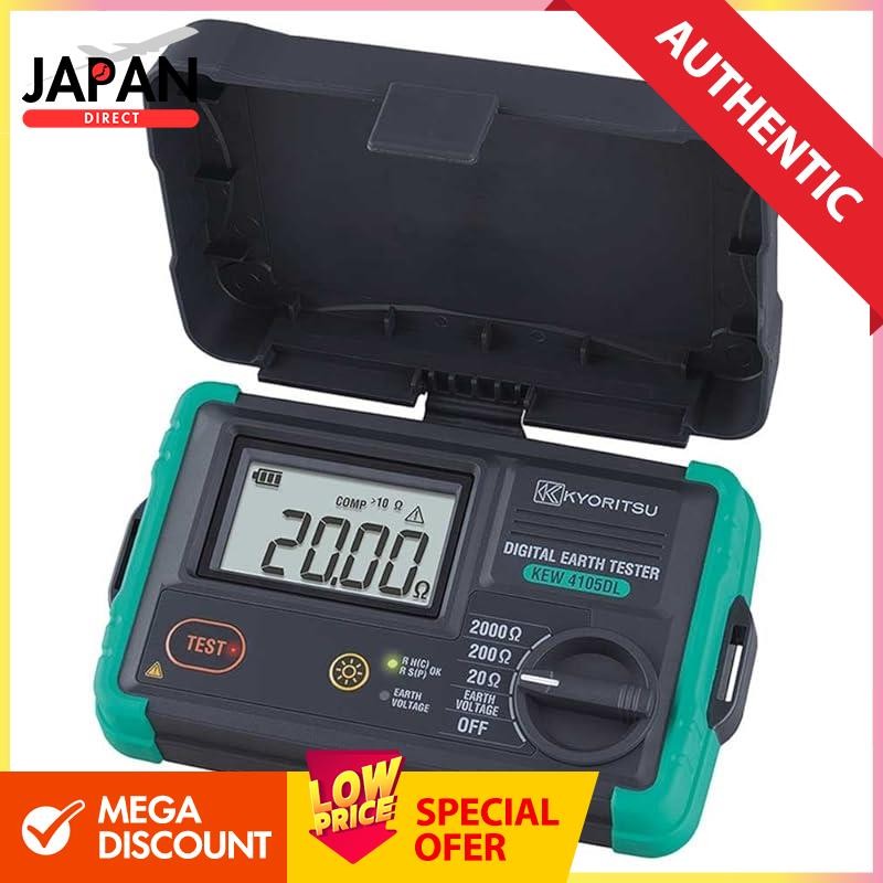 KYORITSU Digital Ground Resistance Meter KEW 4105DL | Shopee Philippines