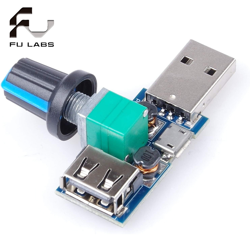 DC 4V-12V 5W XY-FS USB Fan Stepless Governor USB Fan Speed Controller ...