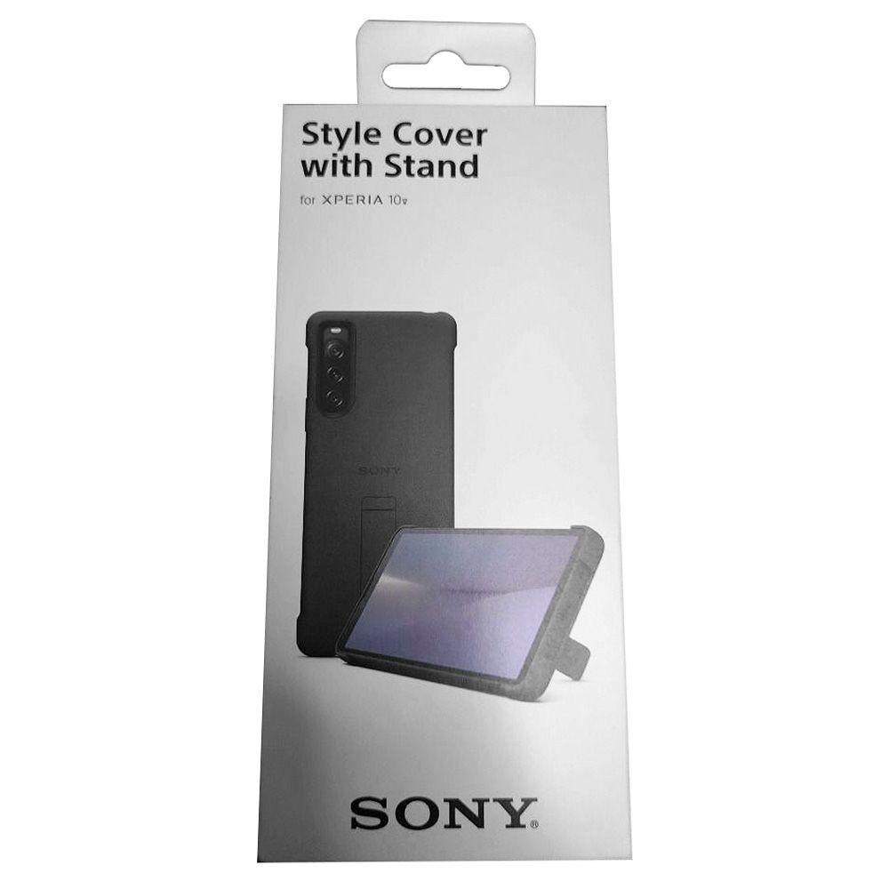 Sony Xperia 10 V Style Cover with Stand (Black) XQZ-CBDC | Shopee ...