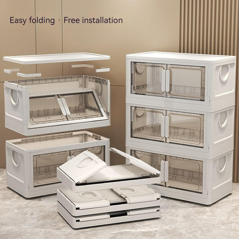 Foldable wardrobe, multifunctional storage box, easy to assemble ...