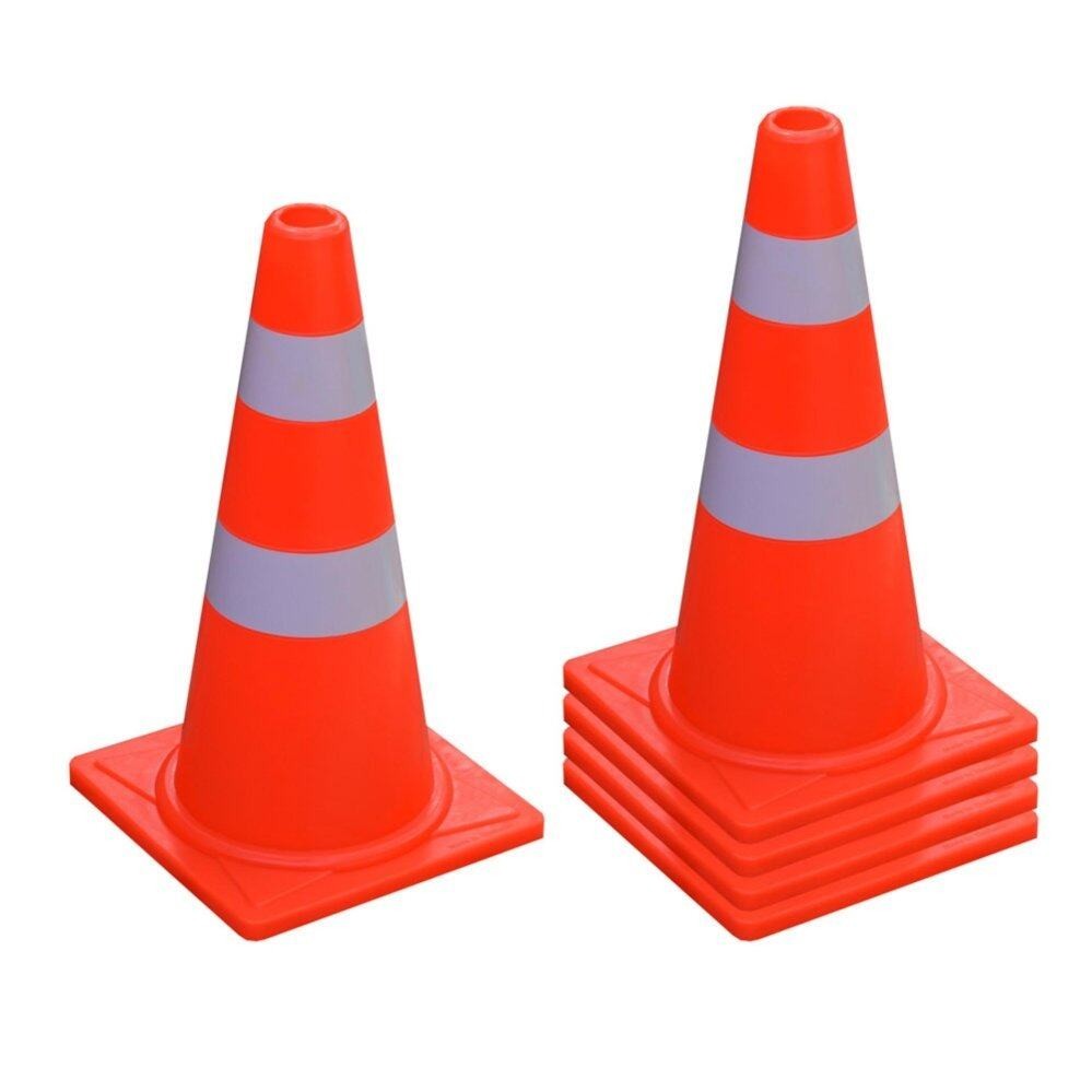 Sports Training cone Rubber Traffic Height 50cm/Set Of 5pcs / | Shopee ...