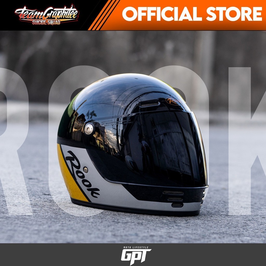 ROOK V152 ANCHORAGE FULL FACE SINGLE VISOR WITH FREE CLEAR LENS ...