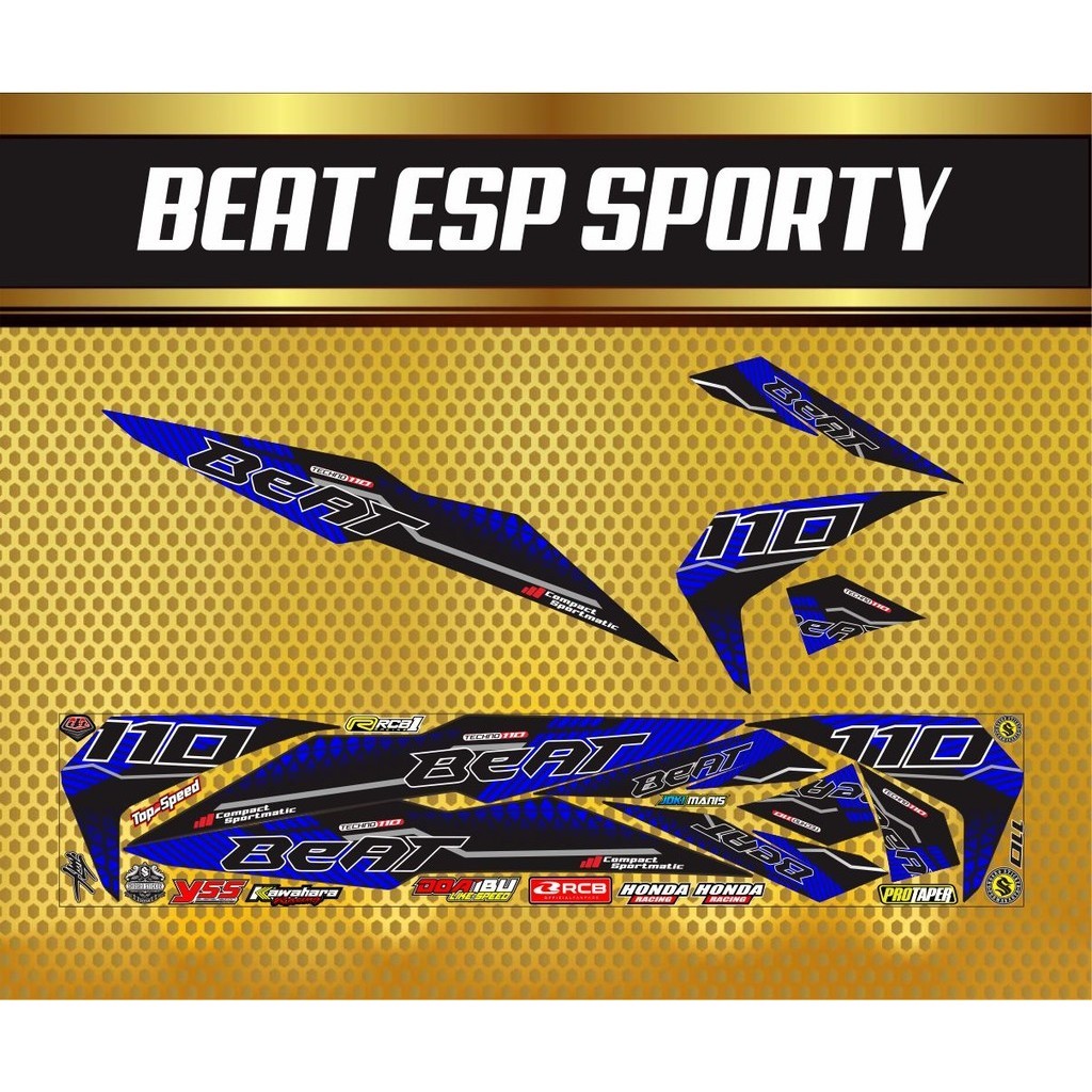 Variations Of Stickers/ STRIPING HONDA BEAT ESP 2017 2018 2019 ...