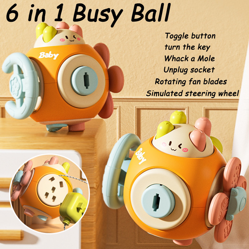Baby Busy Ball Early Education Manhattan Hand Grasping Ball Toy ...