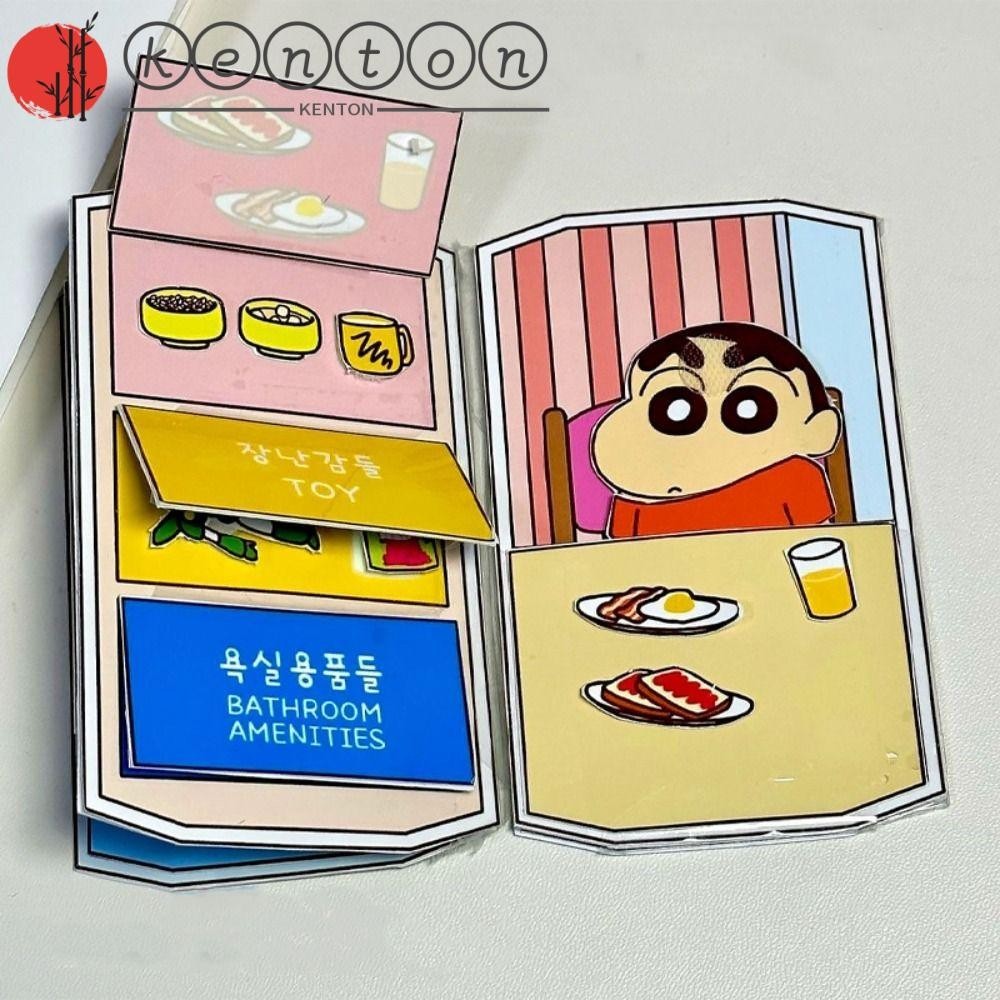 KENTON Kids Quiet Book, Crayon Shin-chan Montessori Sticker Book, Dodo ...