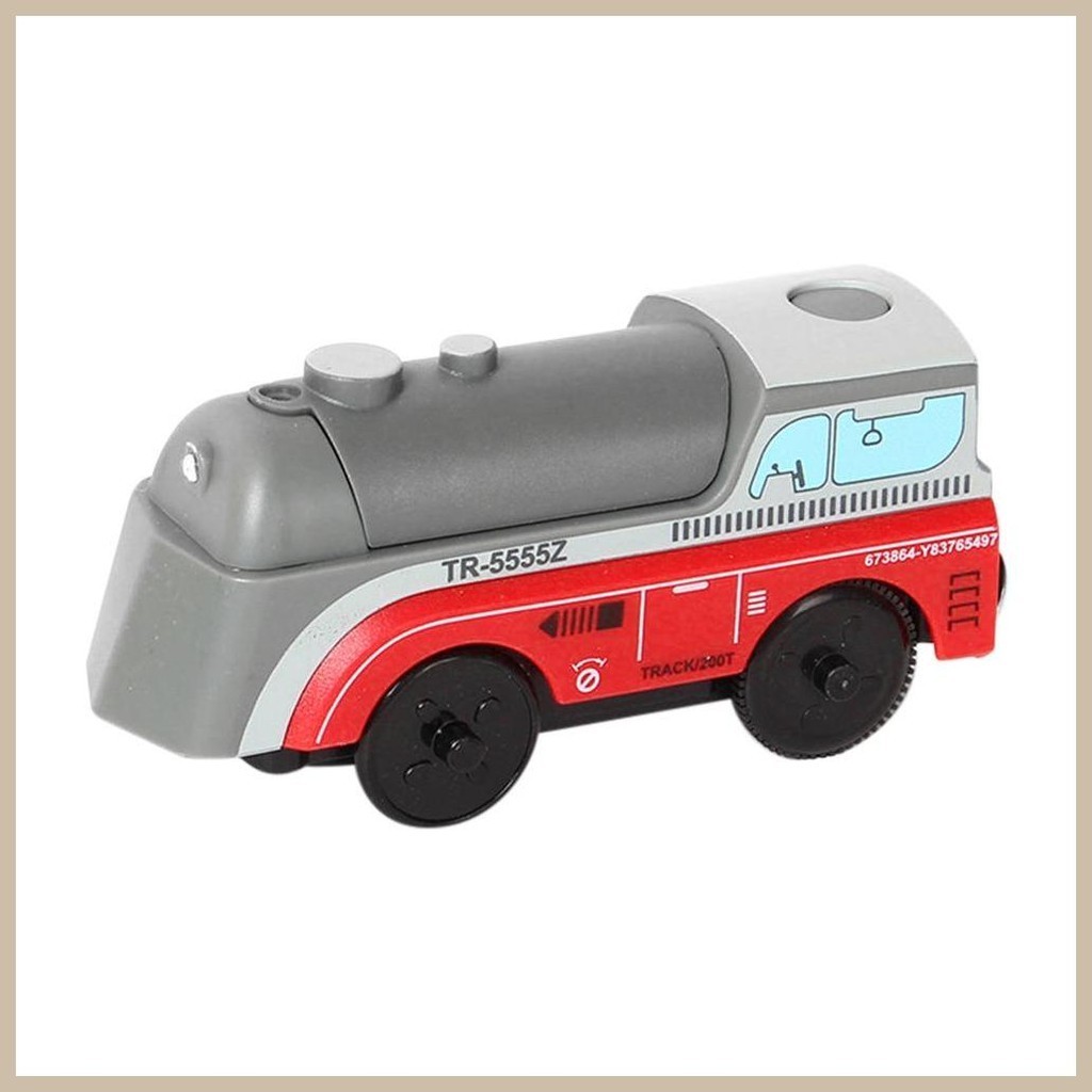 Magnetic Train Toys Small Electric Train Railway Toys Mighty Red Action ...