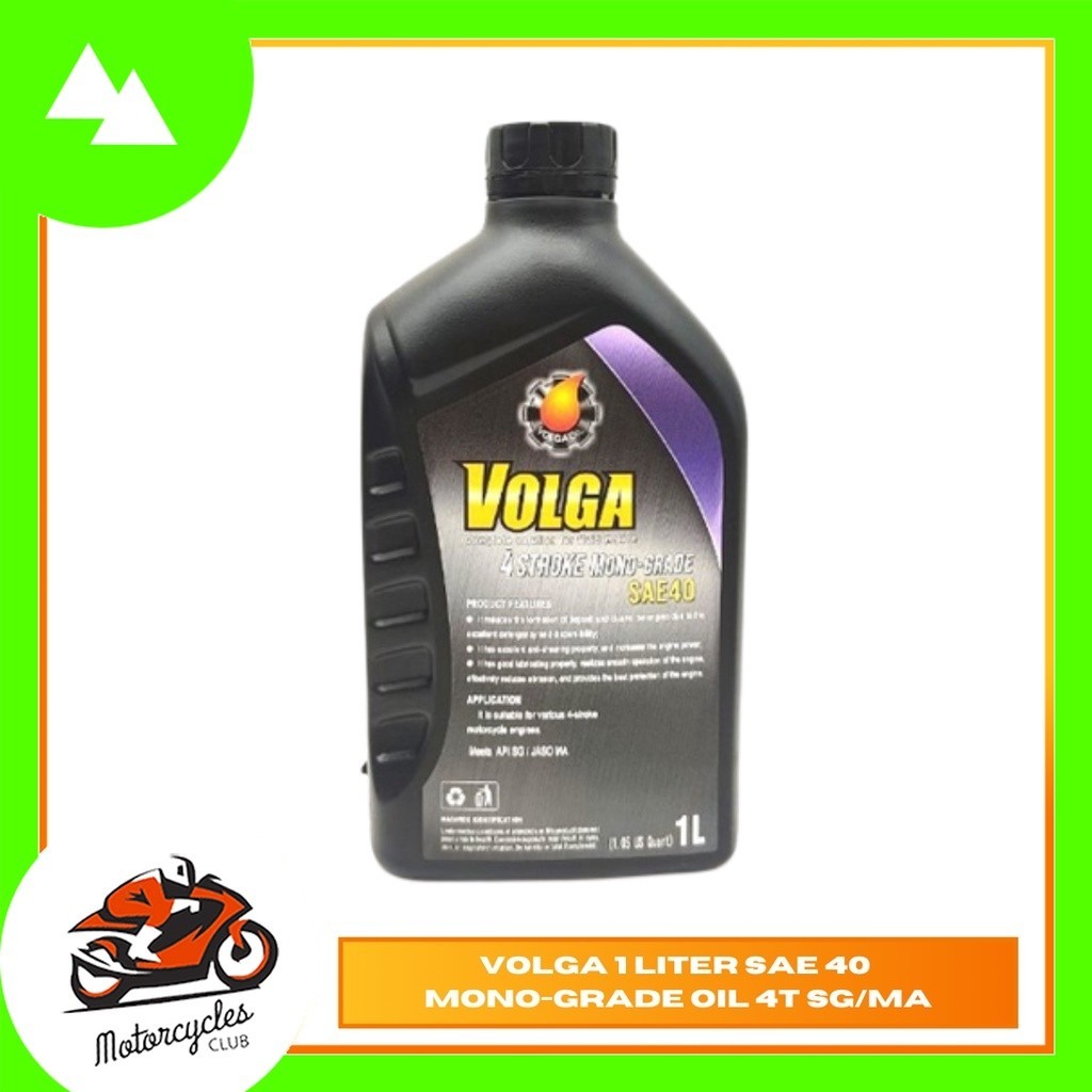VOLGA 1 LITER SAE 40 MONO-GRADE OIL 4T SG/MA [HURRICANE SPEED] | Shopee Philippines