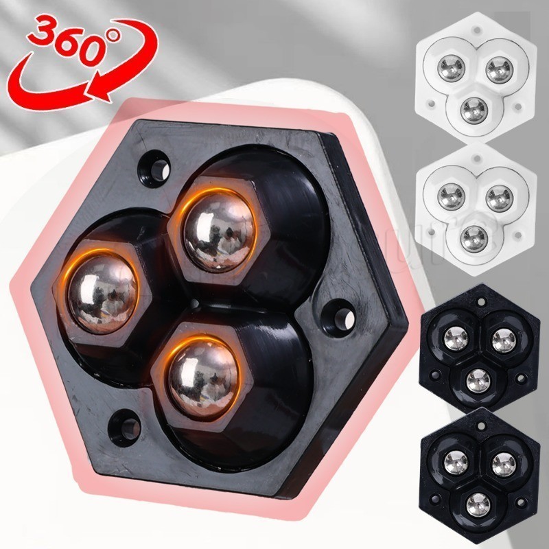 [ Featured ] Punch-free Mute Universal Wheels- 360° Swivel Steel Ball ...