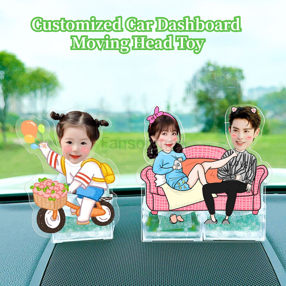 Creative Gift Customized Moving Head Toy Ornament for Car Dashboard ...