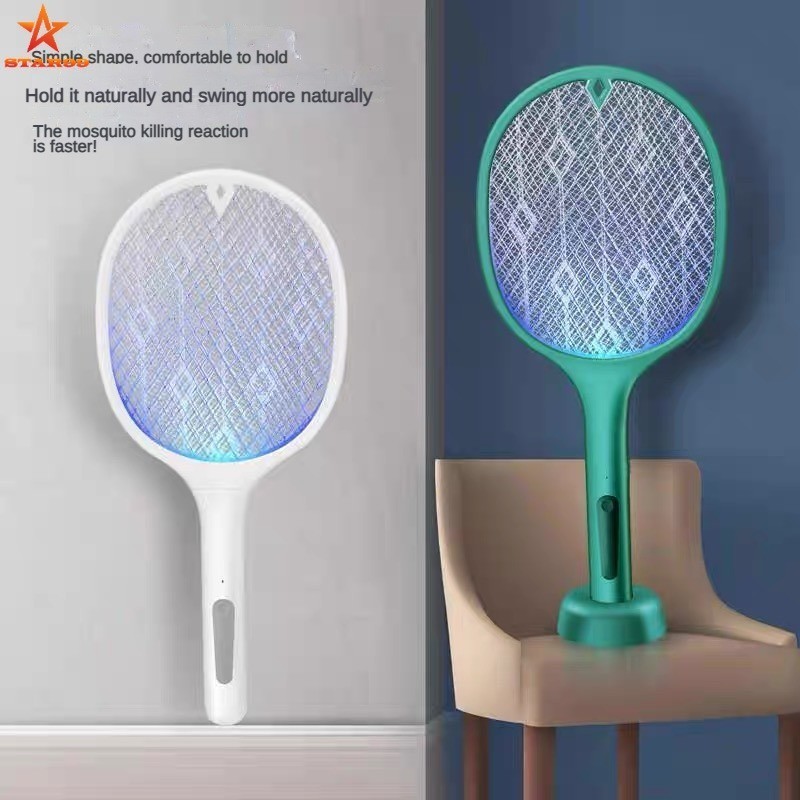 The New 2 In 1 High Voltage Efficiency Killer Electric Mosquito Swatter ...